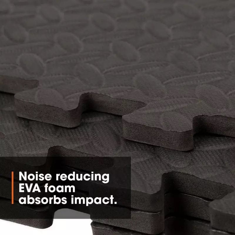 Gym Flooring Foam Mats - Interlocking Exercise Mats, EVA Floor Tiles,
