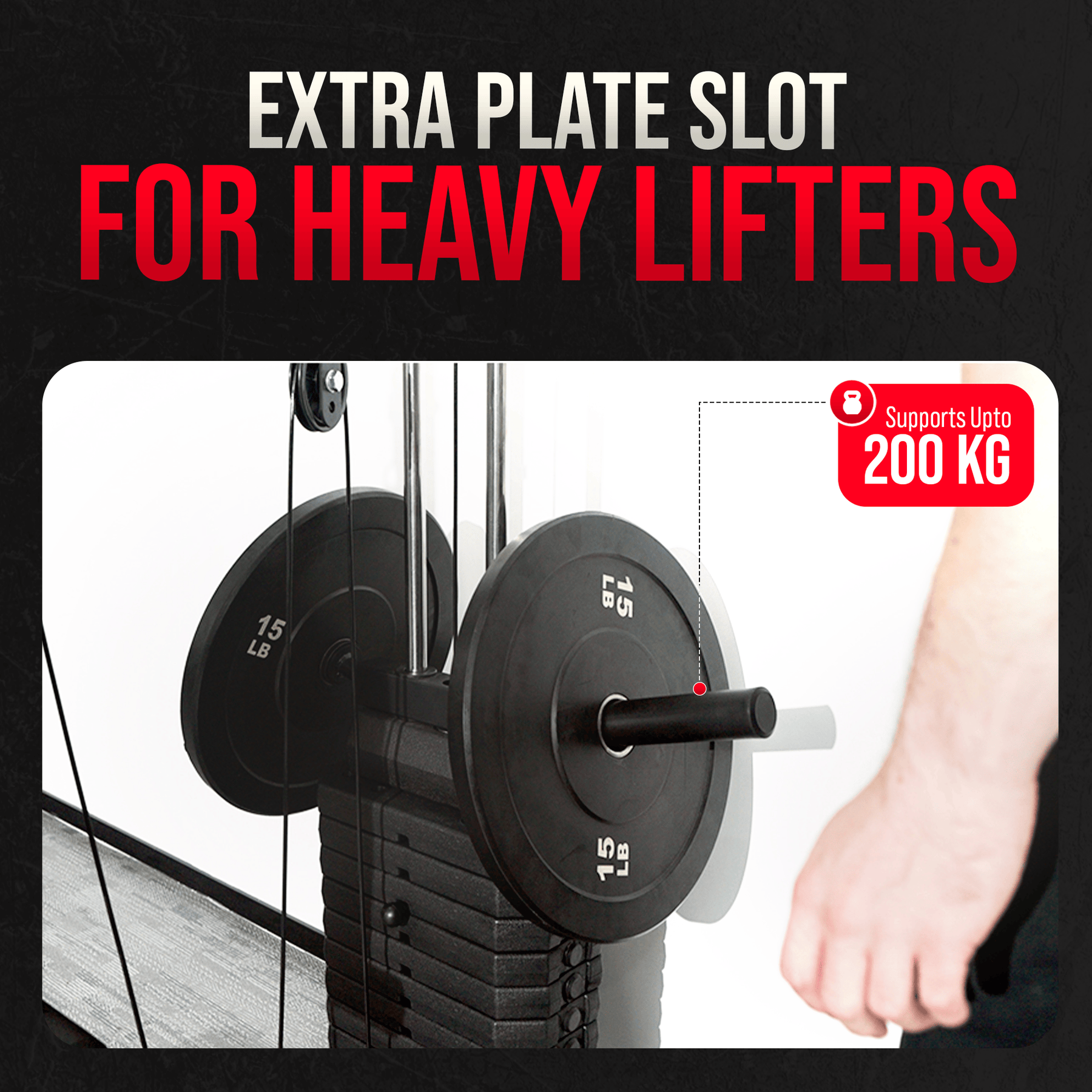Cable Crossover with Weights | Strongway Gym Supplies