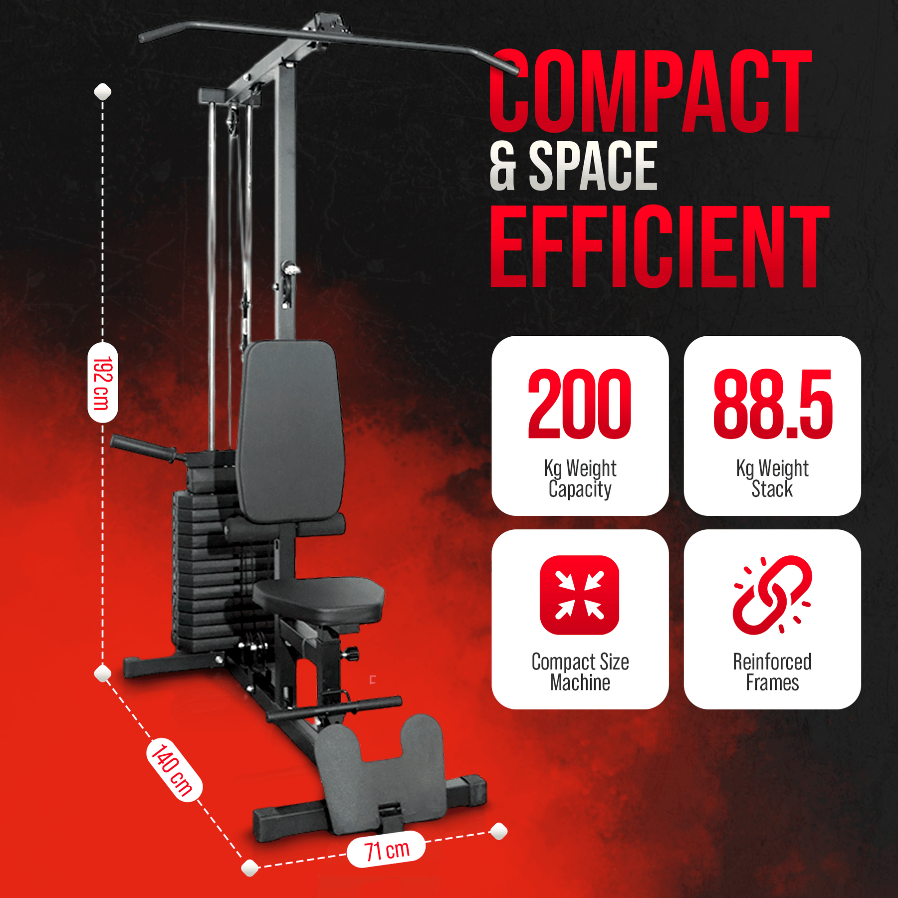 Cable Crossover with Weights | Strongway Gym Supplies