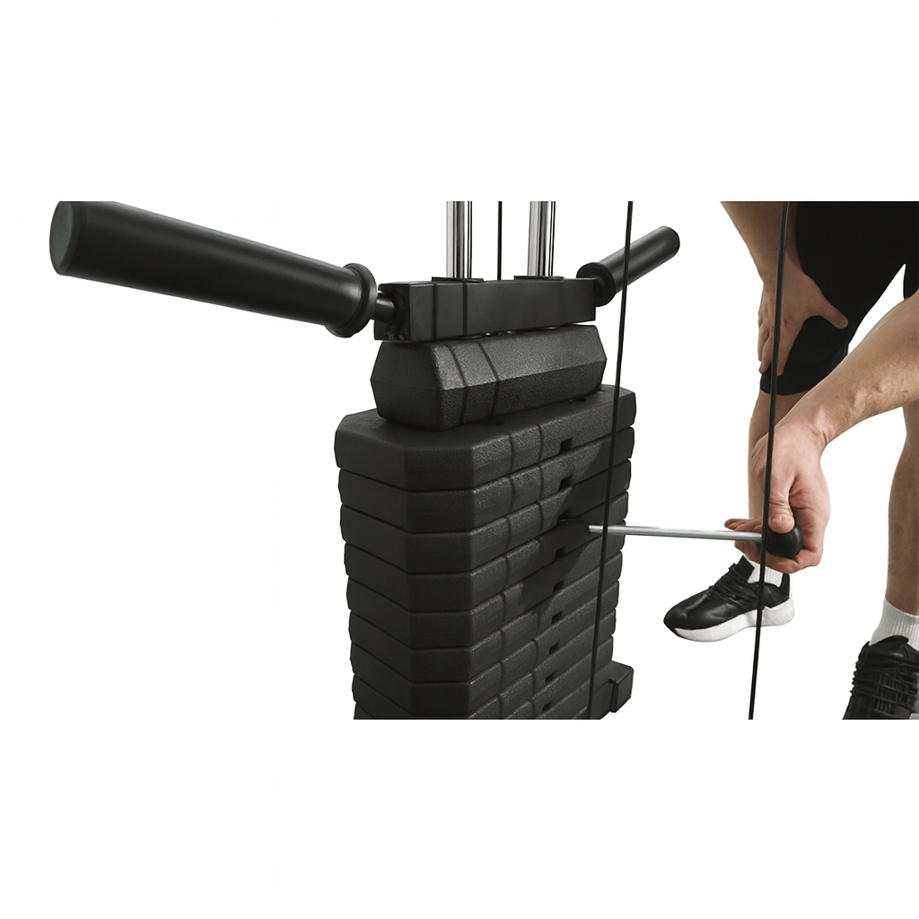 Cable Crossover with Weights | Strongway Gym Supplies