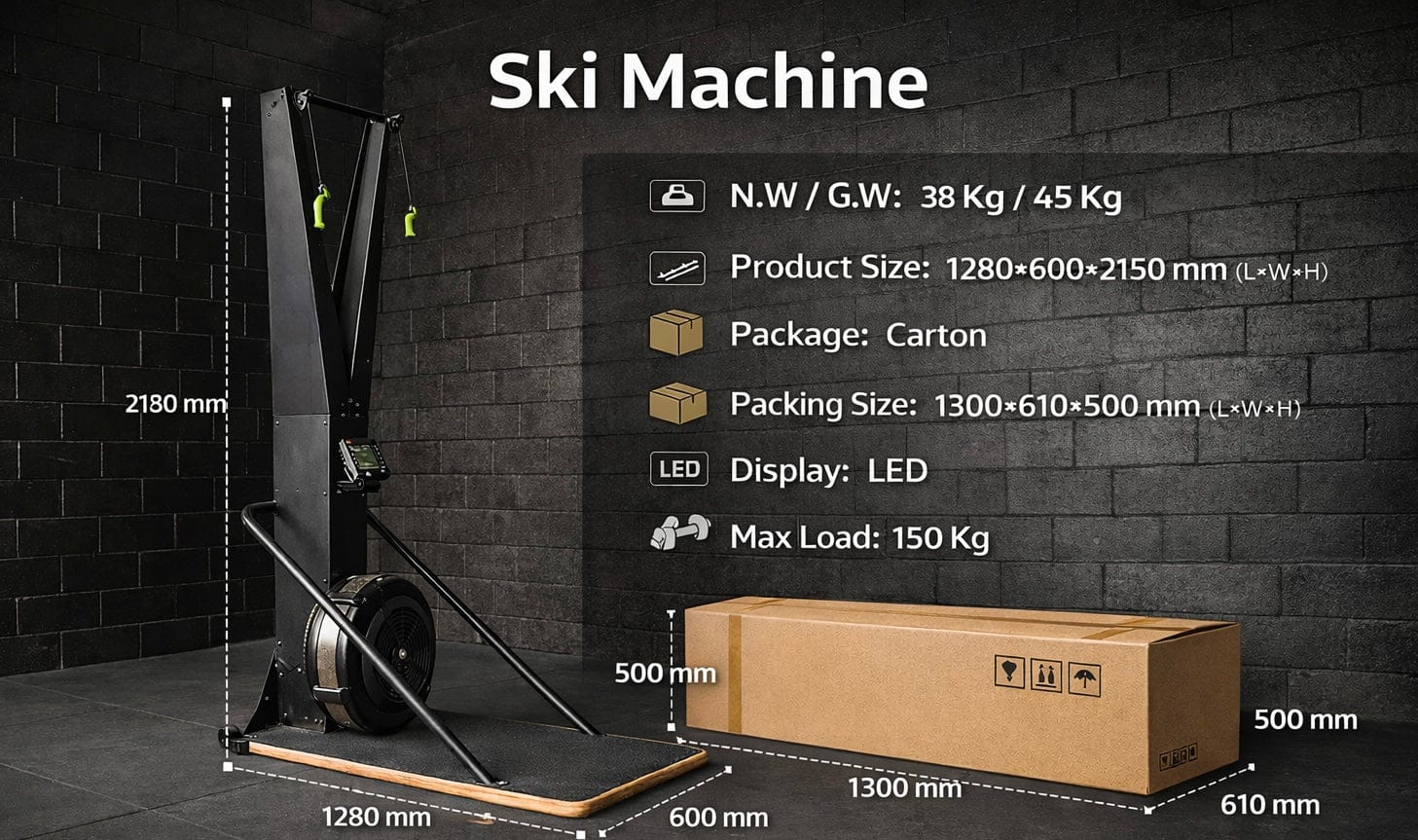 Ski Erg - Ski Machine with Air Resistance