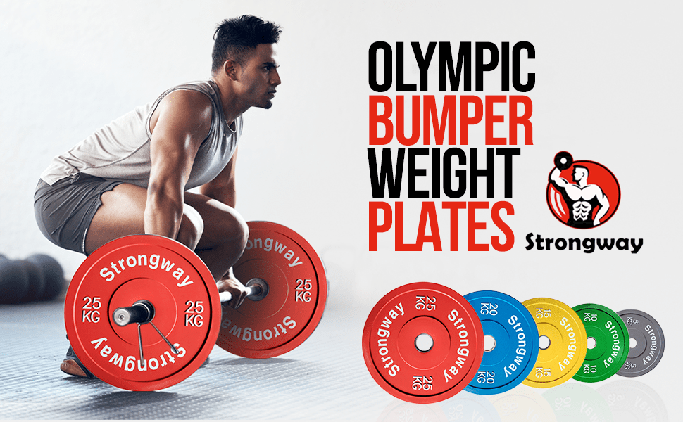 Olympic Coloured Bumper Weight Plates | 5KG 10KG 15KG 20KG 25KG