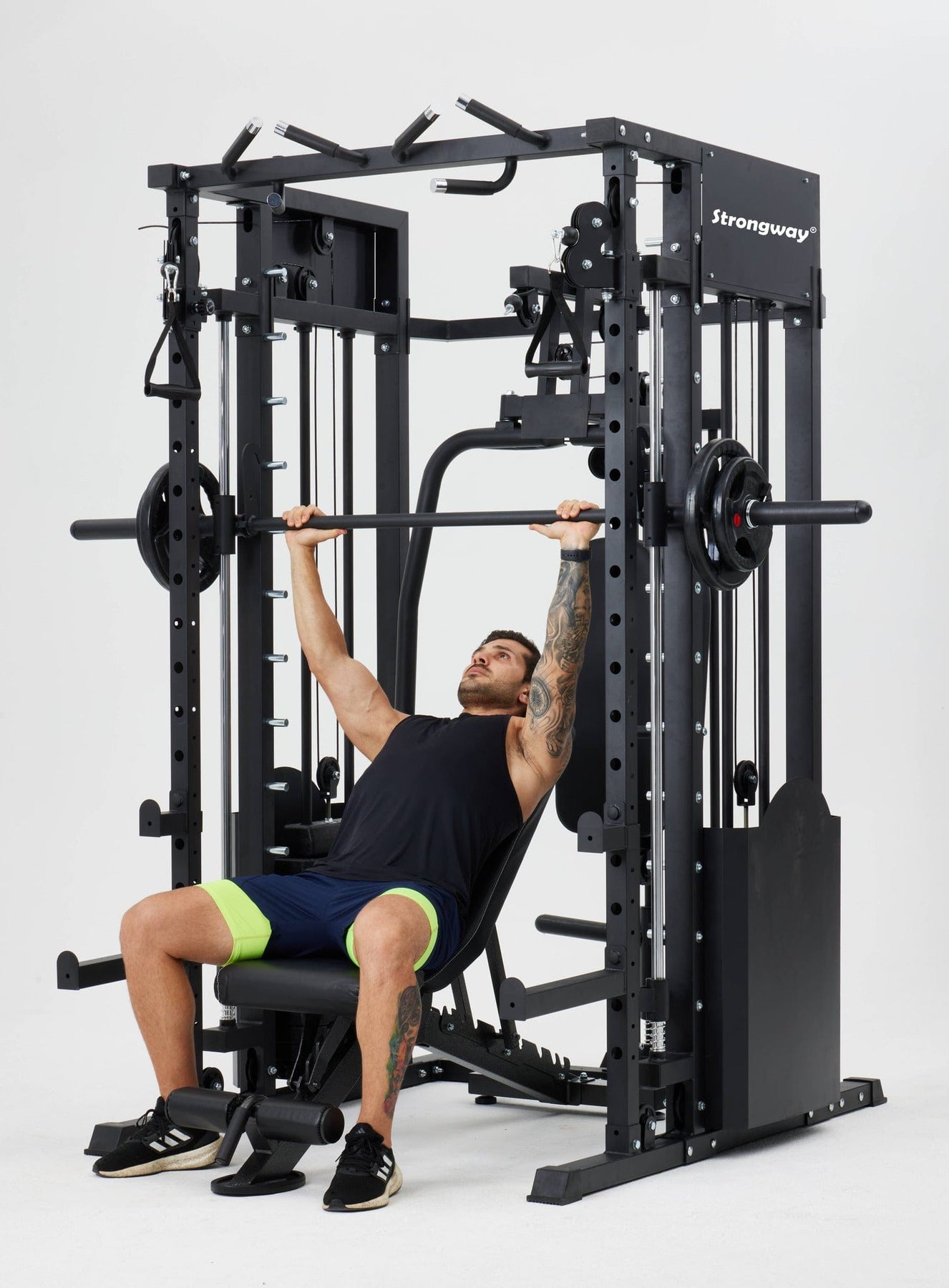 Strongway Multi Gym Smith Machine with Weights Package