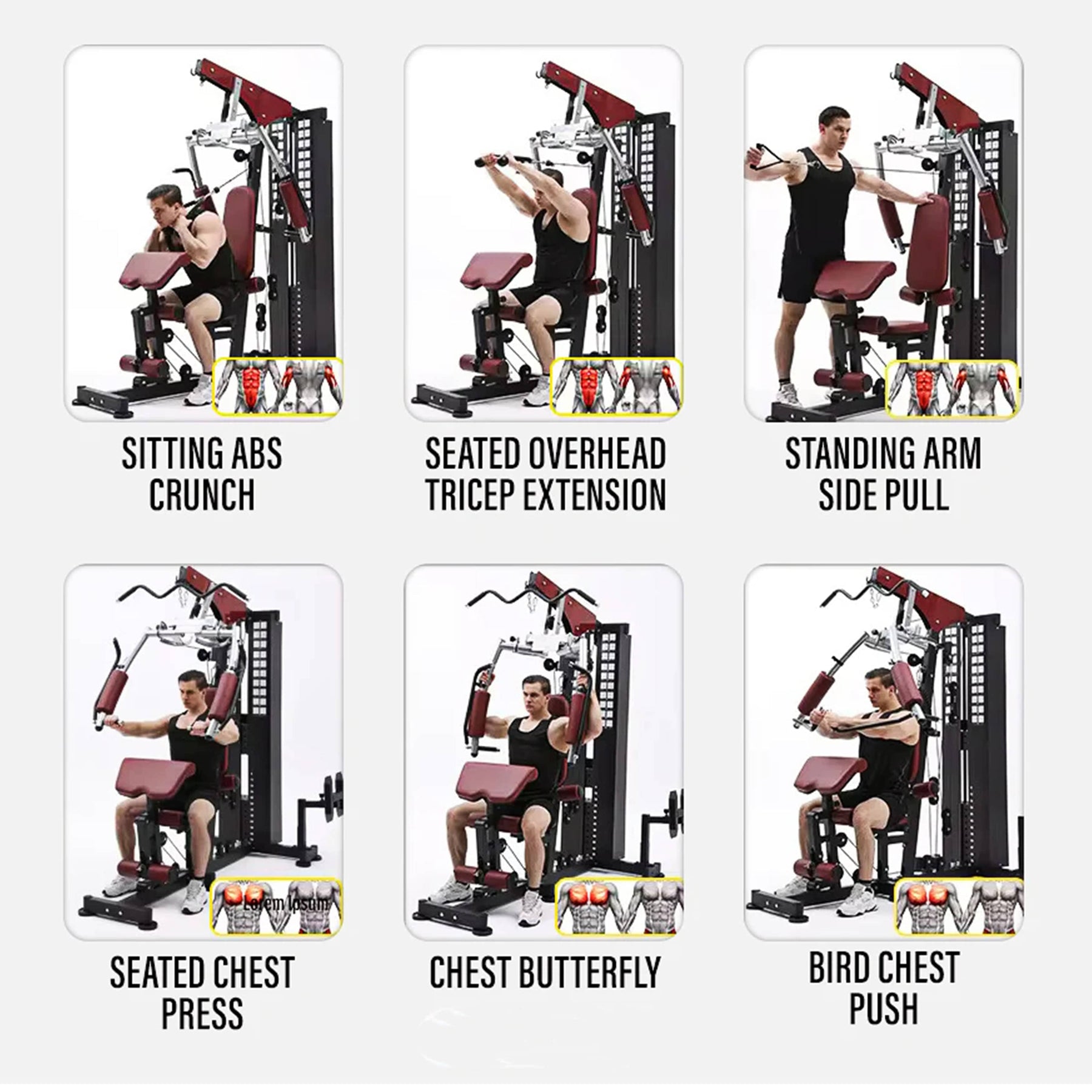 Strongway Multi Gym with Weights – Home Gym Versatility