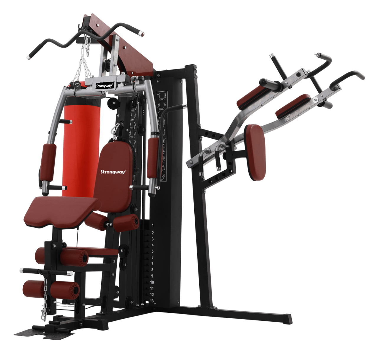 Strongway Multi Gym with Weights – Home Gym Versatility
