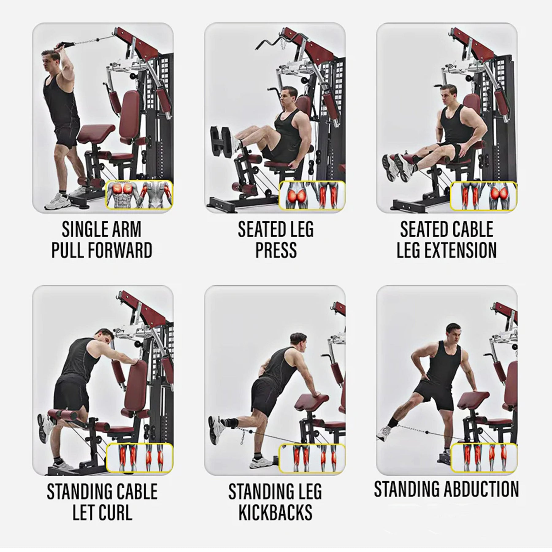 Strongway Multi Gym with Weights – Home Gym Versatility – Strongway Gym ...