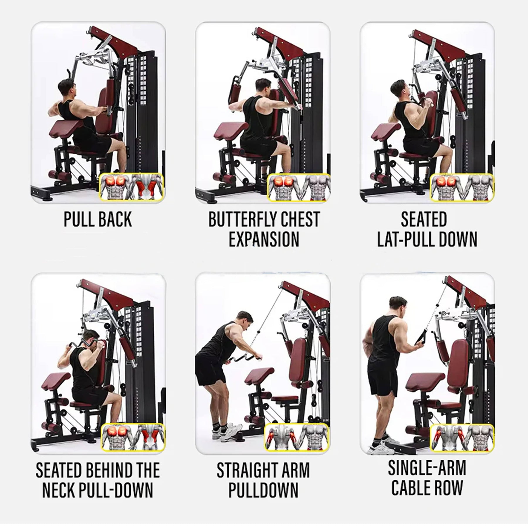 Strongway Multi Gym with Weights – Home Gym Versatility