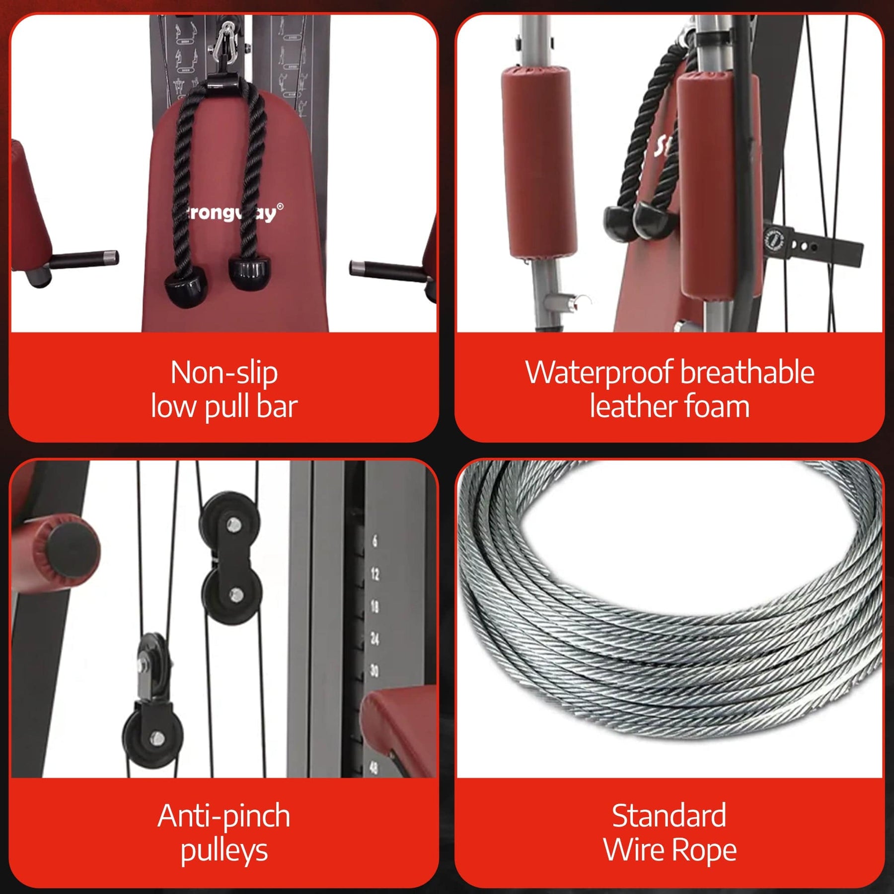 Strongway Multi Gym with Weights – Home Gym Versatility