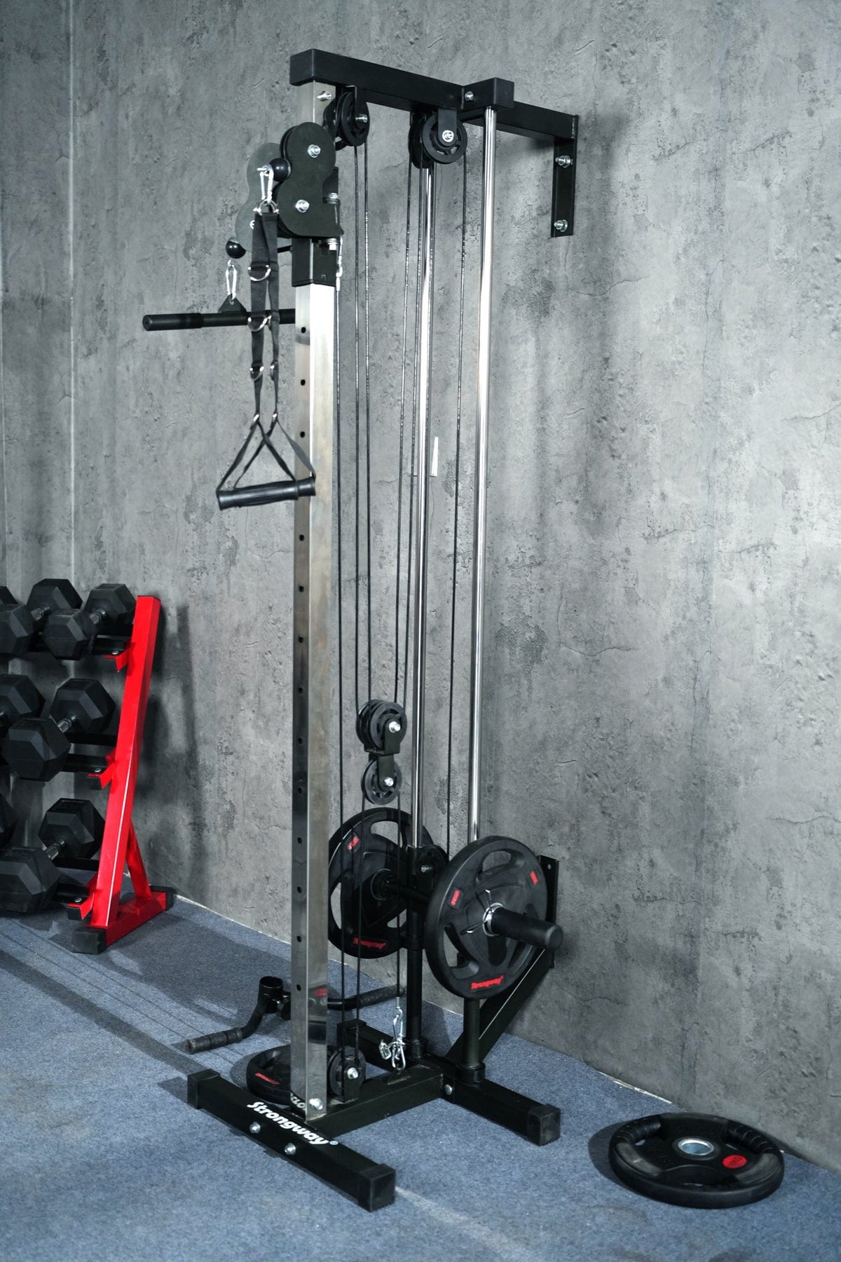 Multi-Gym Squat Rack (Power Cage with Cable Pulley System) | Strongway ...
