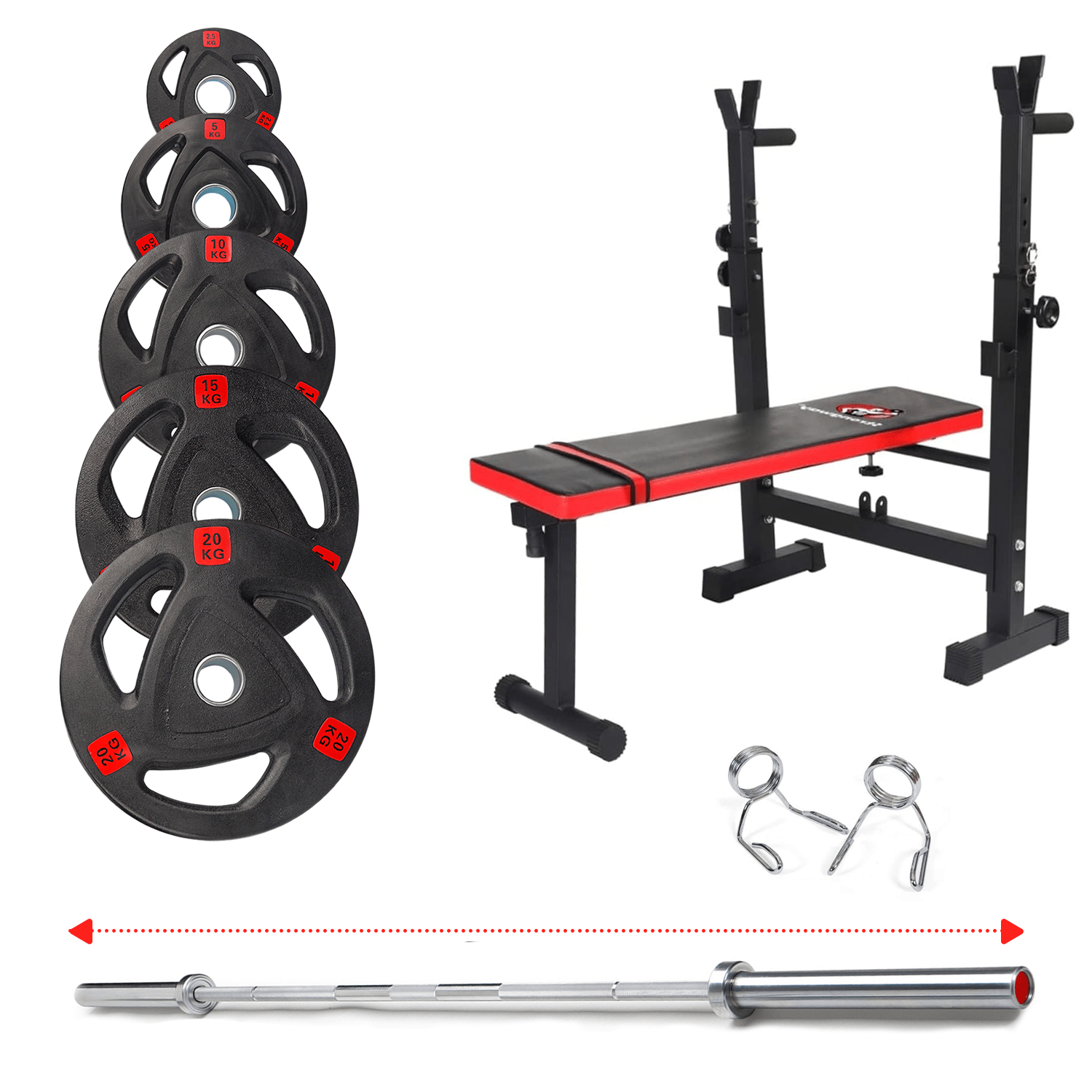 Olympic Weight Plates Barbell Squat Rack Sets | Strongway Gym Supplies