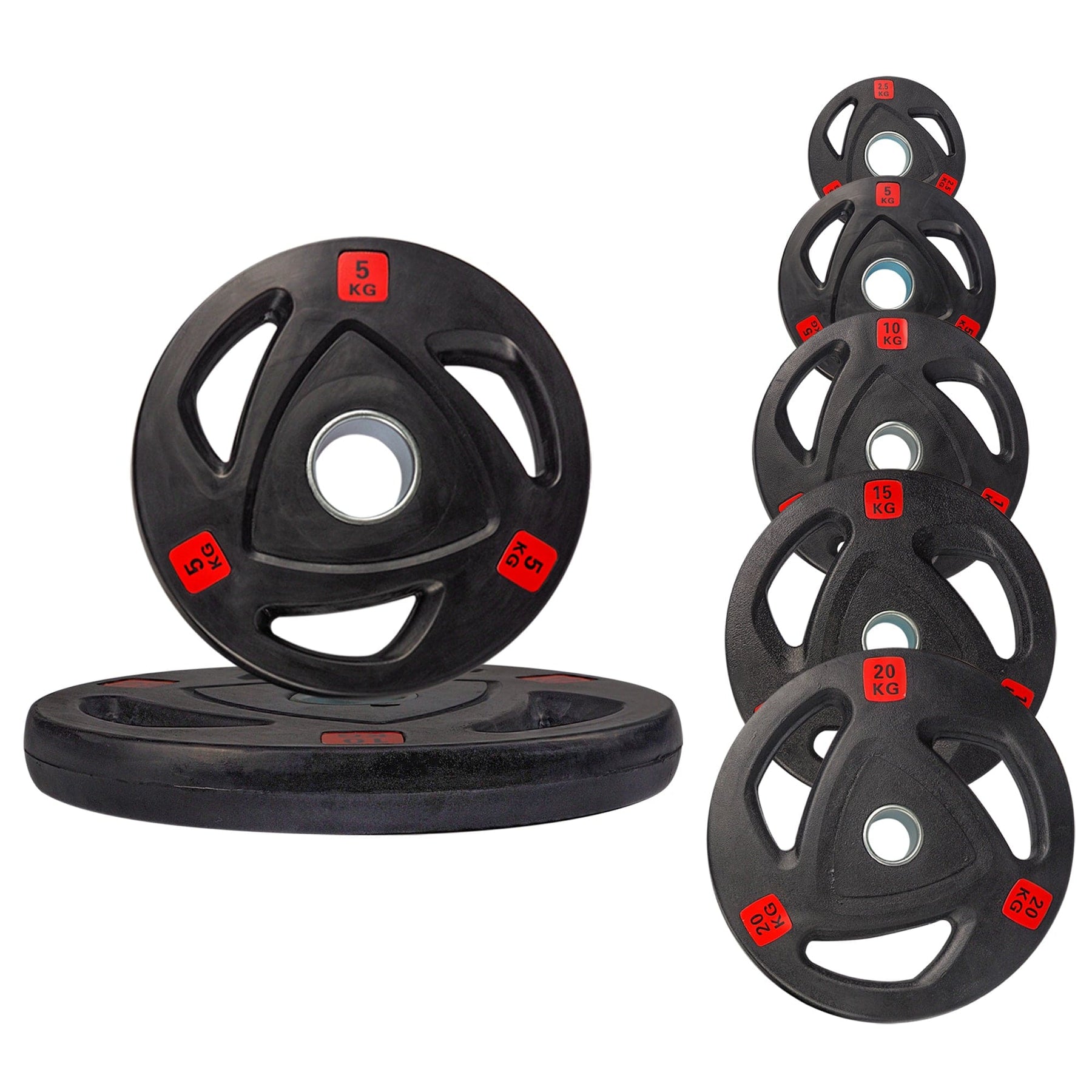 Olympic Tri Grip Weight Plates Sets | Strongway Gym Supplies