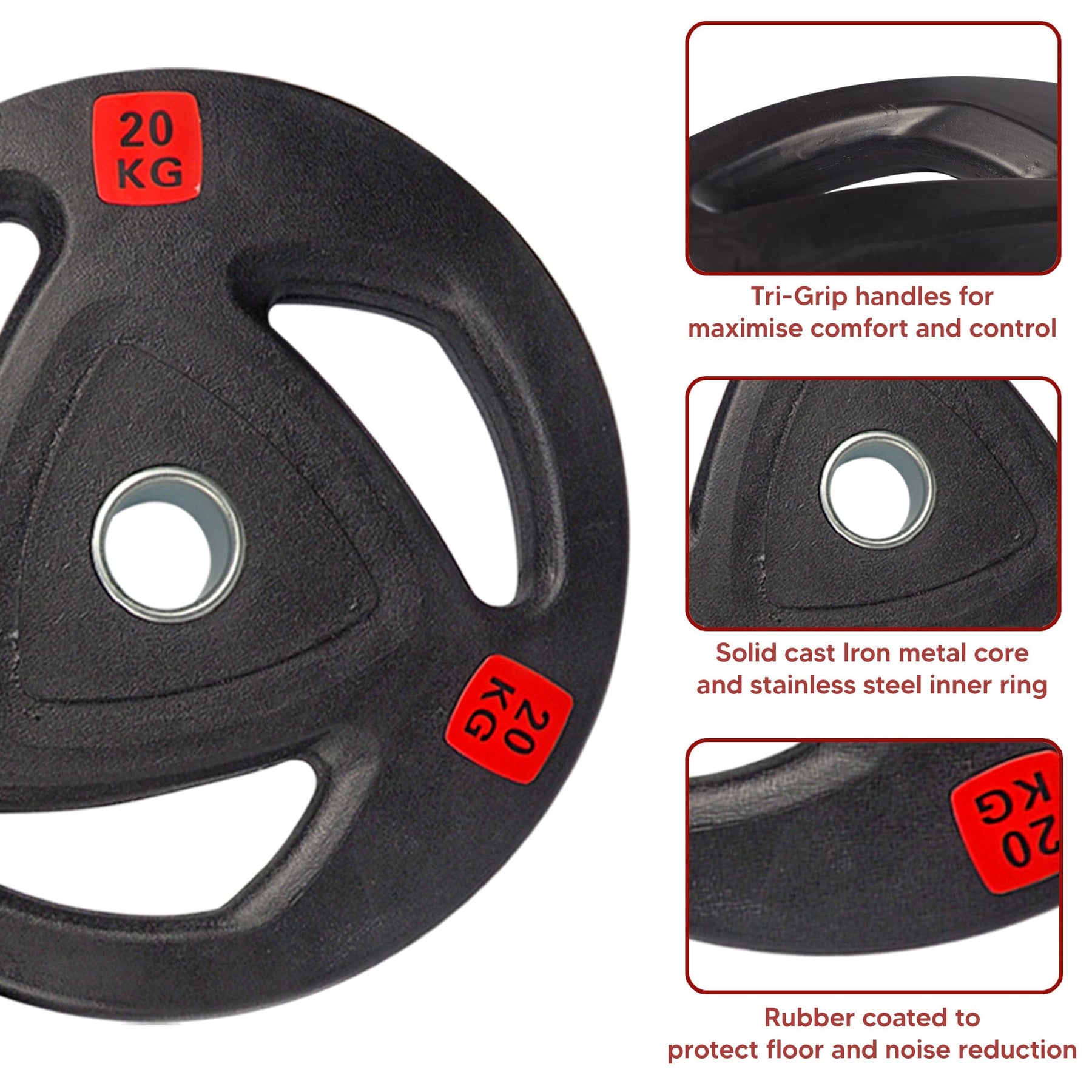 Olympic Tri Grip Weight Plates Sets | Strongway Gym Supplies